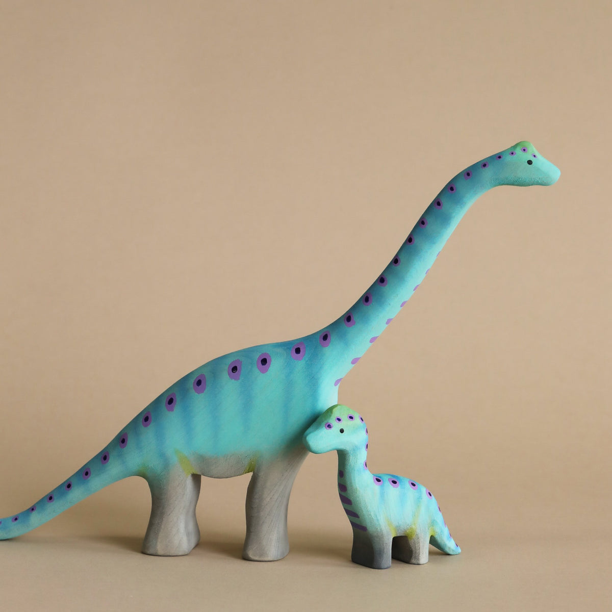 Bumbu Handmade Wooden Brontosaurus Dinosaur Set– Odin Parker