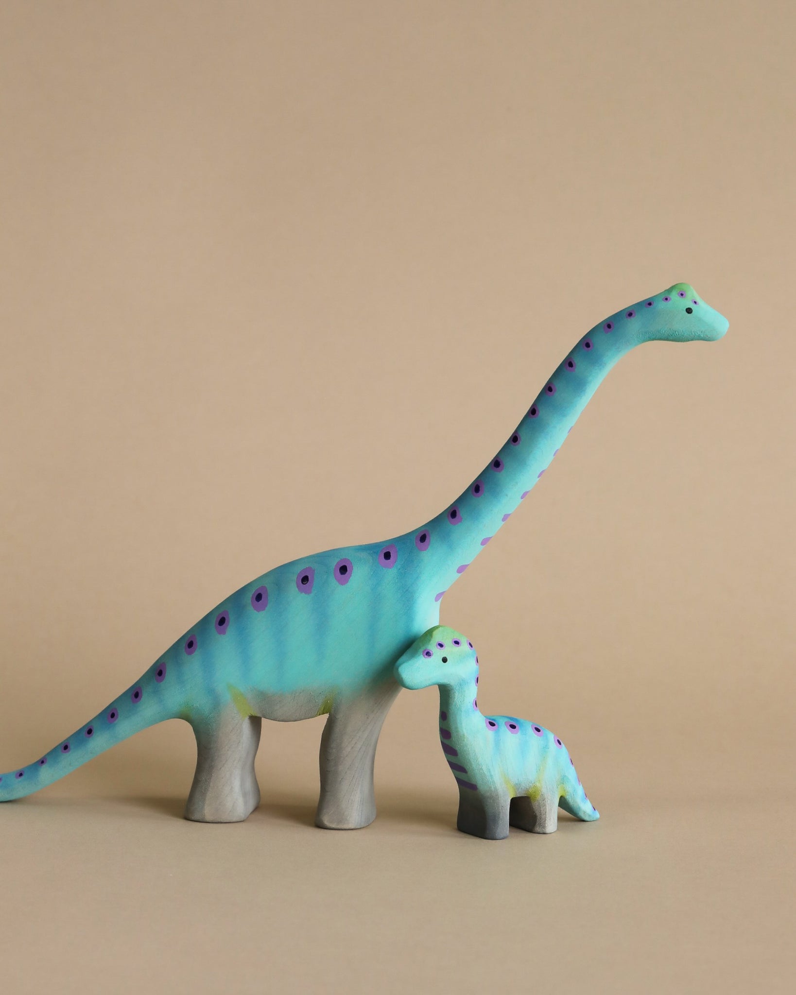 Bumbu Handmade Wooden Brontosaurus Dinosaur Set– Odin Parker