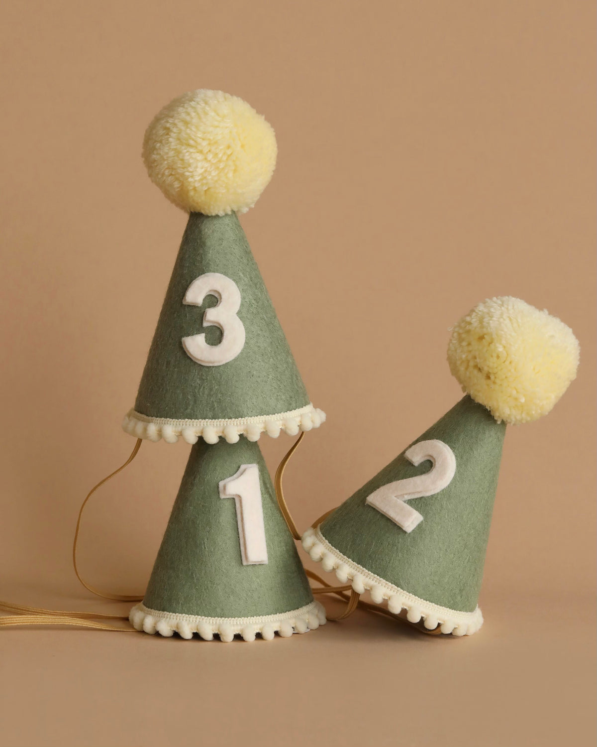 Party Hat - Olive Green with Cream Trim– Odin Parker