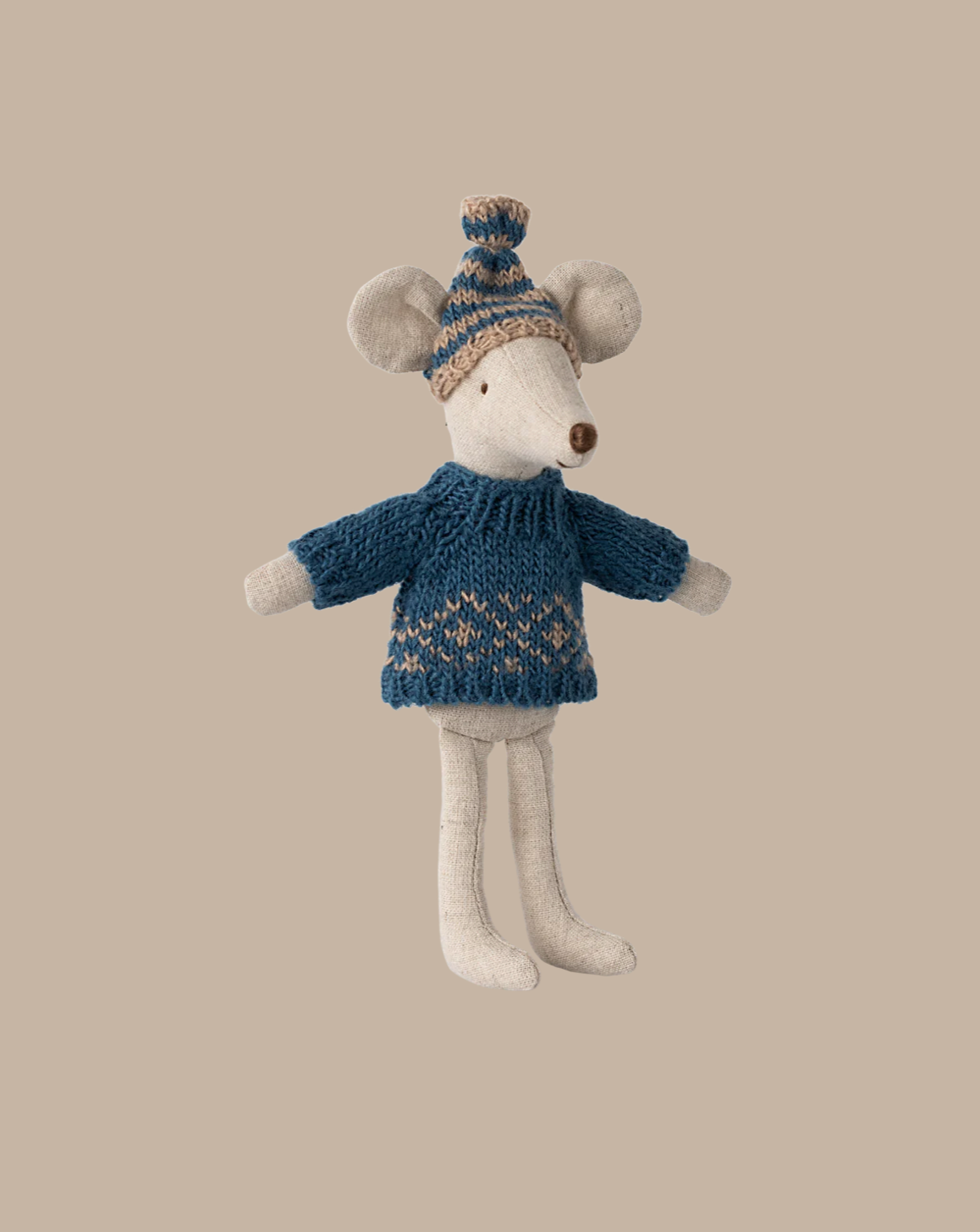 Maileg Extra Clothing: Knitted Sweater And Hat for Dad Mouse– Odin Parker