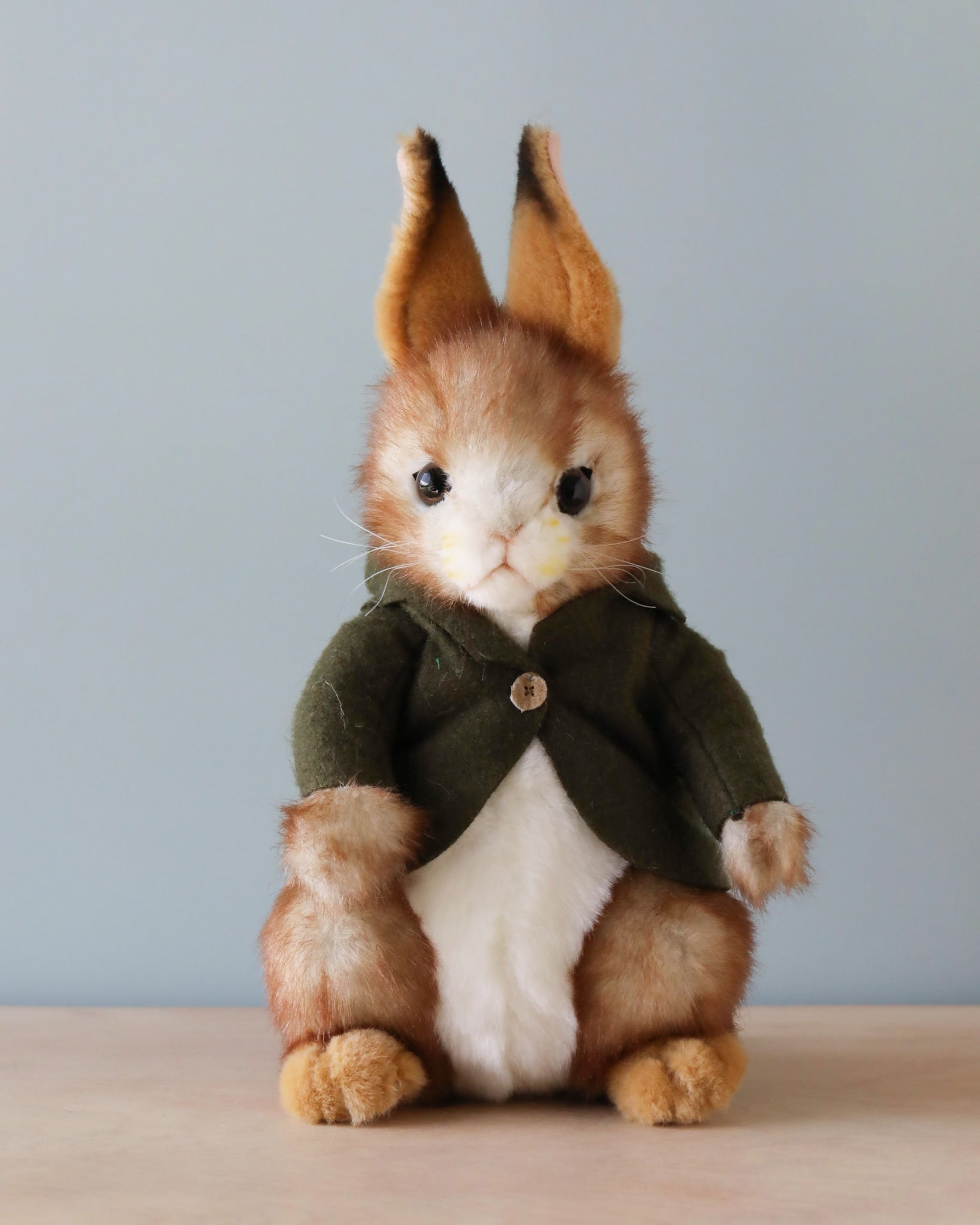 Bunny With Green Jacket Stuffed Animal– Odin Parker
