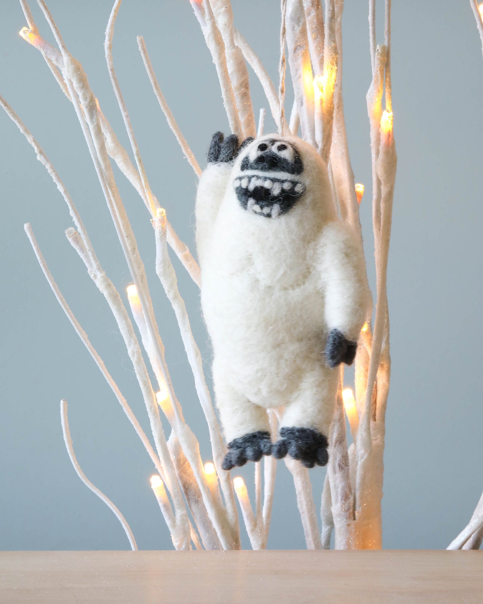 Handmade Christmas Ornament - Felt Yeti– Odin Parker